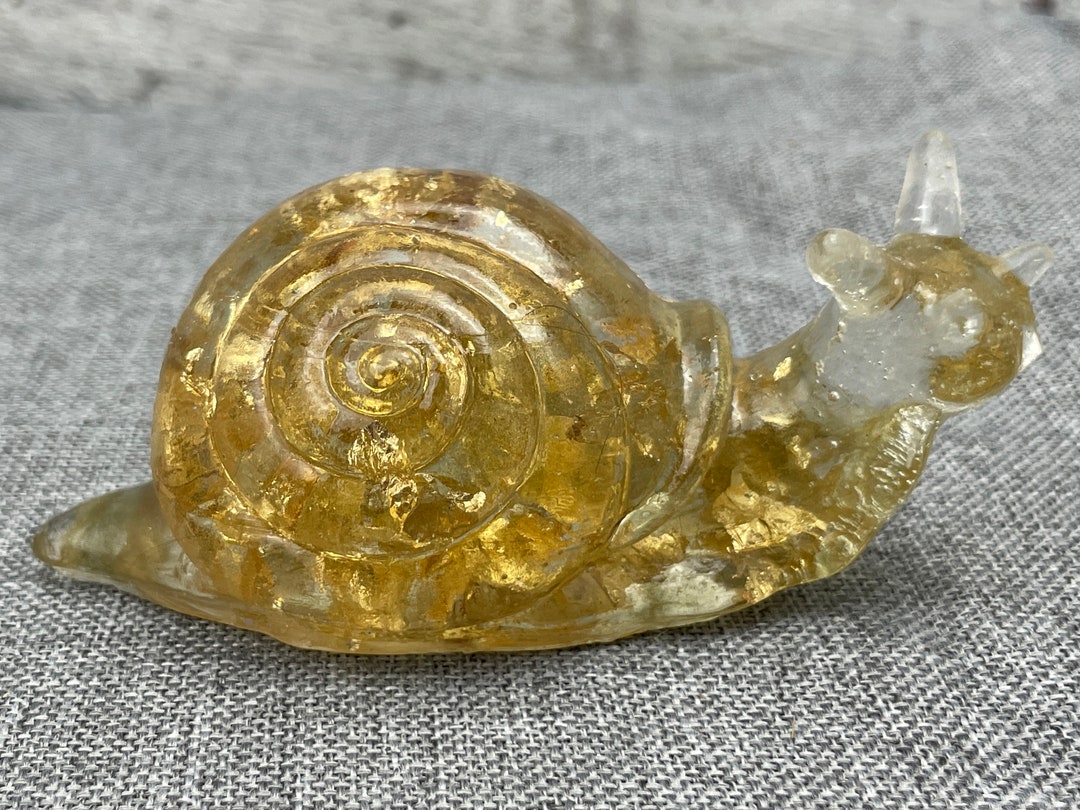 Large Resin Snail Figurine - Etsy