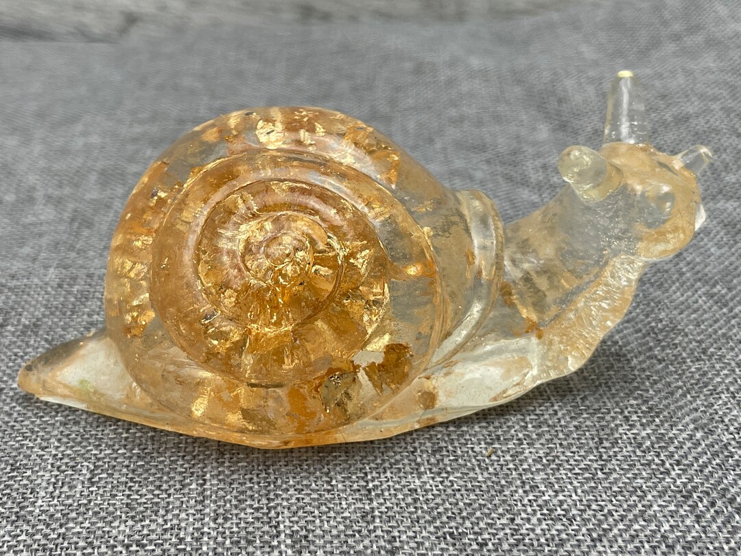 Large Resin Snail Figurine - Etsy