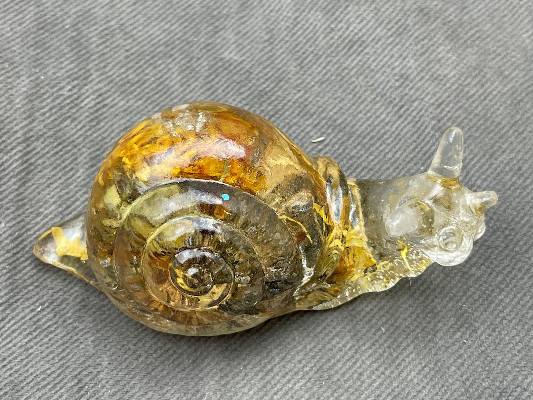 Large Resin Snail Figurine - Meadow - Etsy