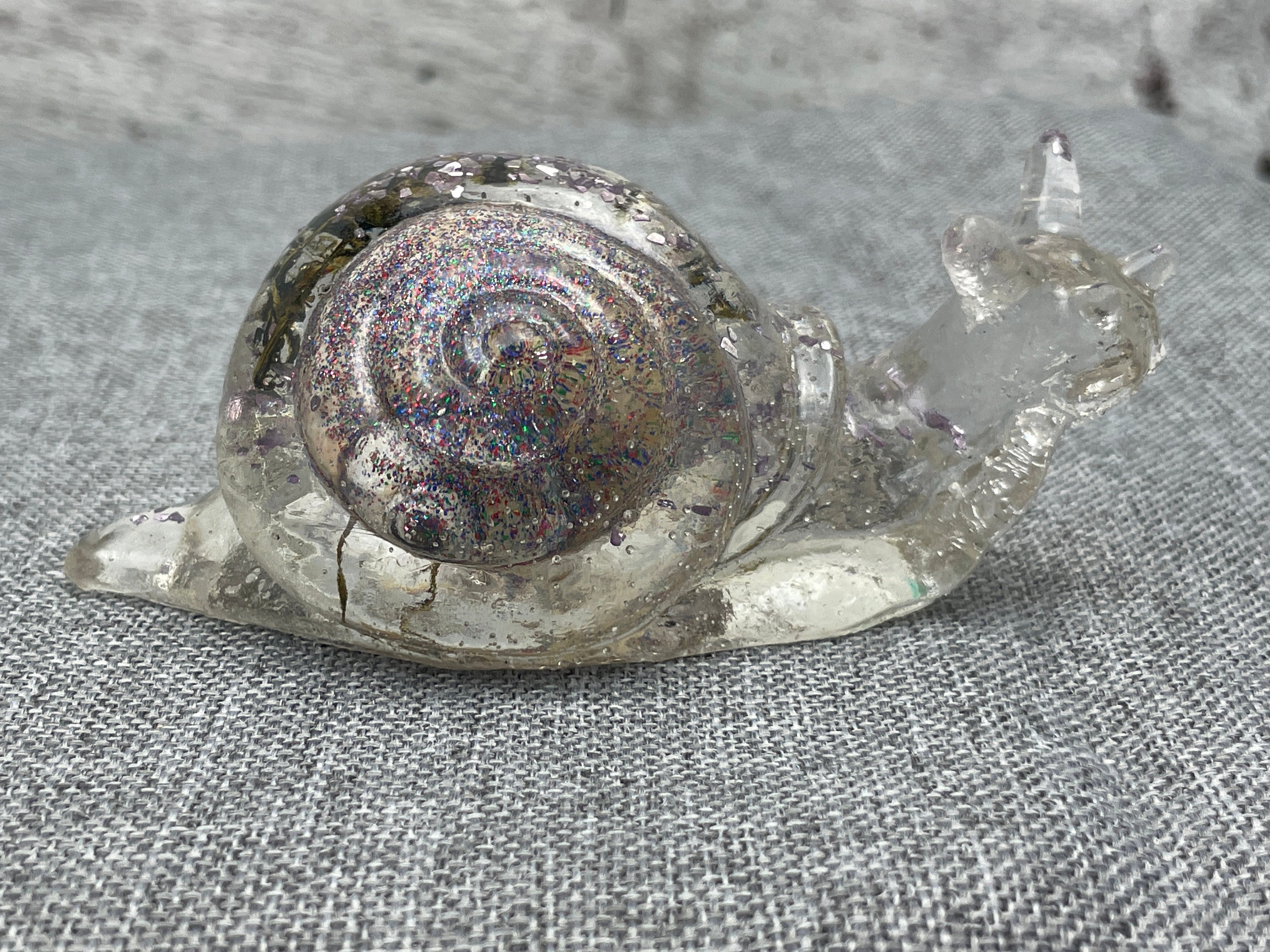 Large Resin Snail Figurine - Shell - Etsy