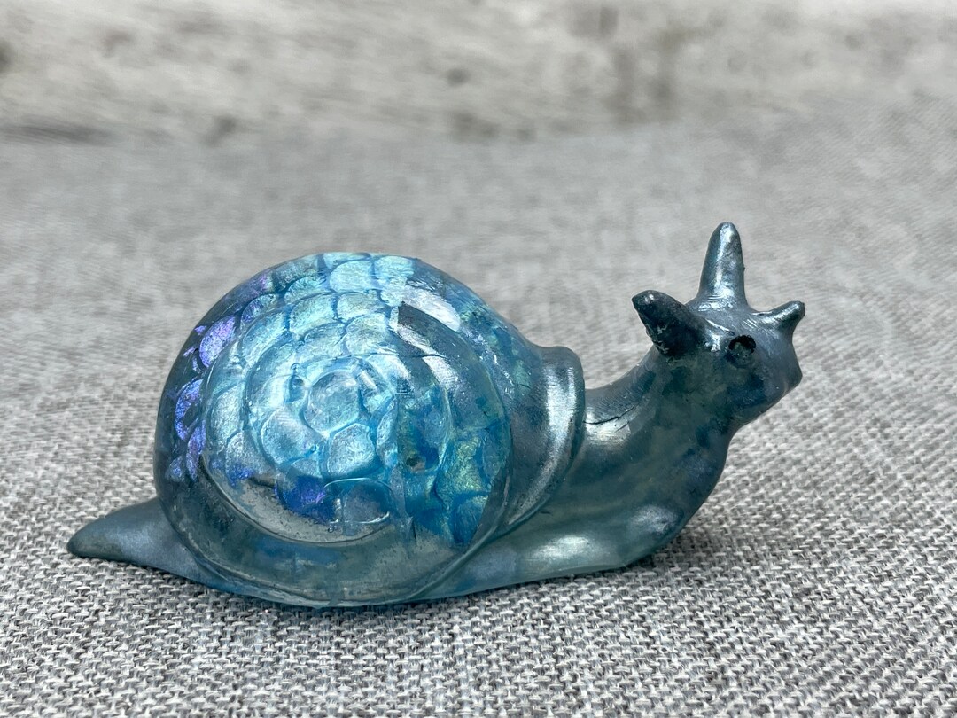 Small Resin Snail Figurine - Mermaid - Etsy
