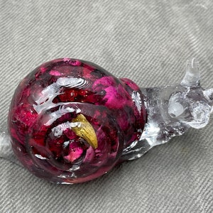 Large Resin Snail Figurine - Flowers - Etsy