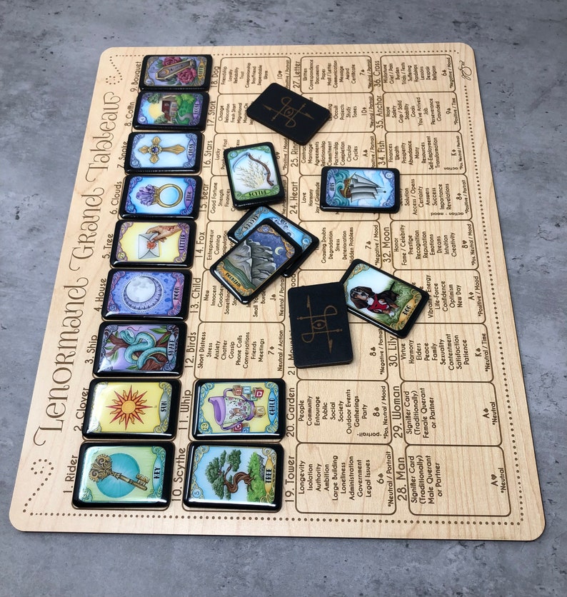 9x4 Spread Grand Tableau Lenormand Casting Board | Etsy