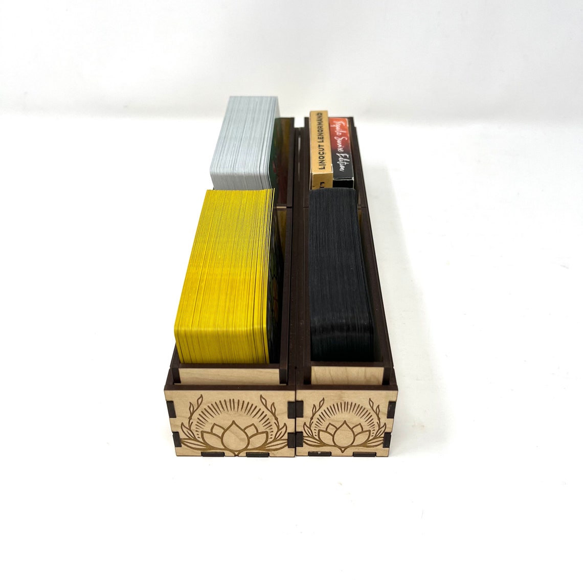 Desk Top Tarot/oracle/lenormand Deck Storage Tray: 2 Deck Capacity - Etsy
