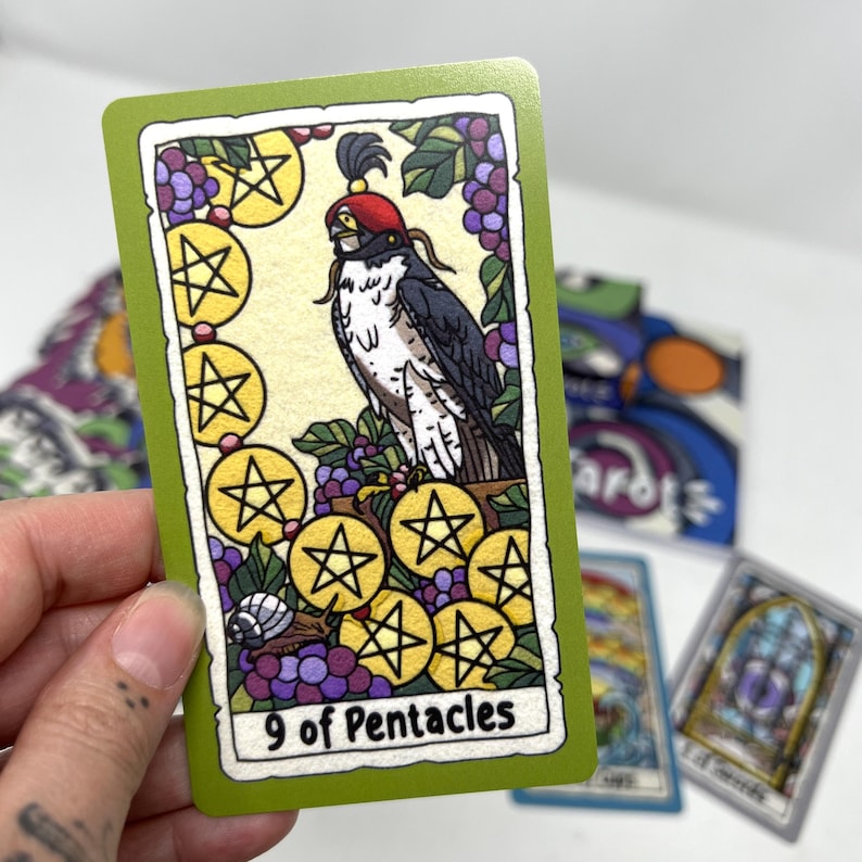 The Felt Tarot Deck With Guidebook - Etsy