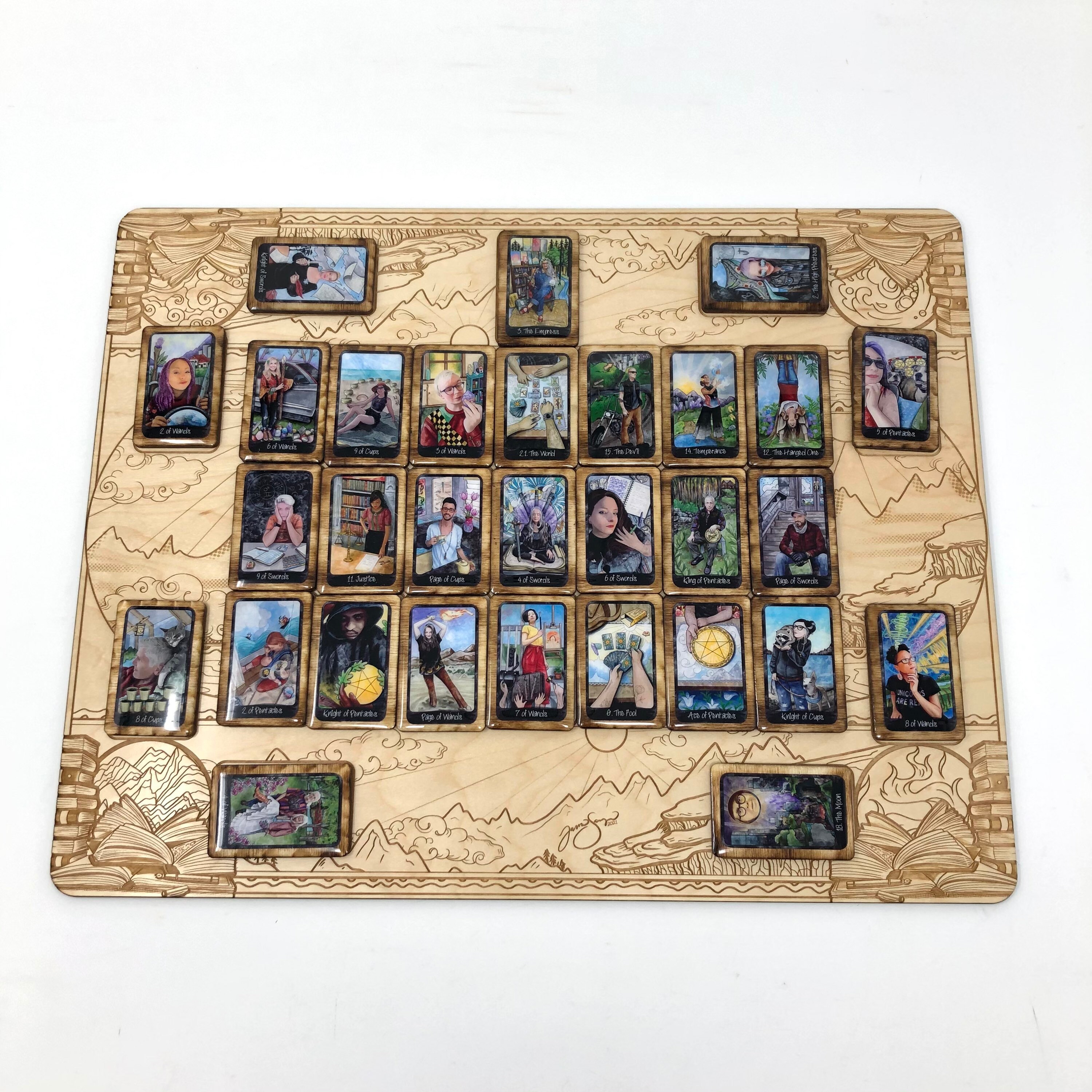 Tarot Major Arcana Tableau Tile Casting Board - Etsy Canada