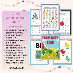 Kids Educational Bundle - Kids Busy Books Preschool Activities ...