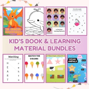 Kids Educational Bundle - Kids Busy Books Preschool Activities ...
