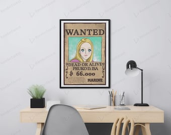 Custom One Piece Inspired Wanted Poster - Etsy