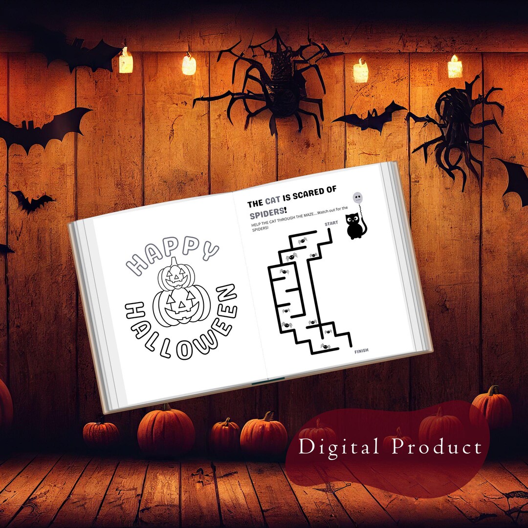 Halloween Colouring Pages for Kids - Fun Printable Activities - Spooky ...