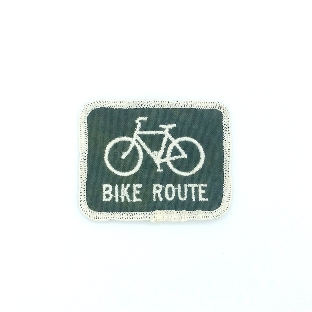 Bike Route Patch -- Naturally-dyed -- Organic Cotton - Etsy