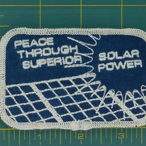 Peace Through Superior Solar Power Patch -- Naturally-dyed -- Organic ...