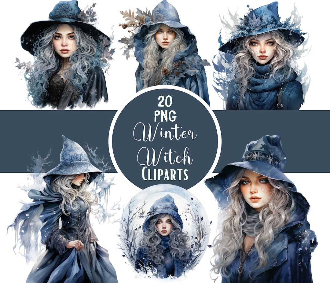 Winter Witch Clipart Witchcraft Png Winter Witch Watercolor Witch ...