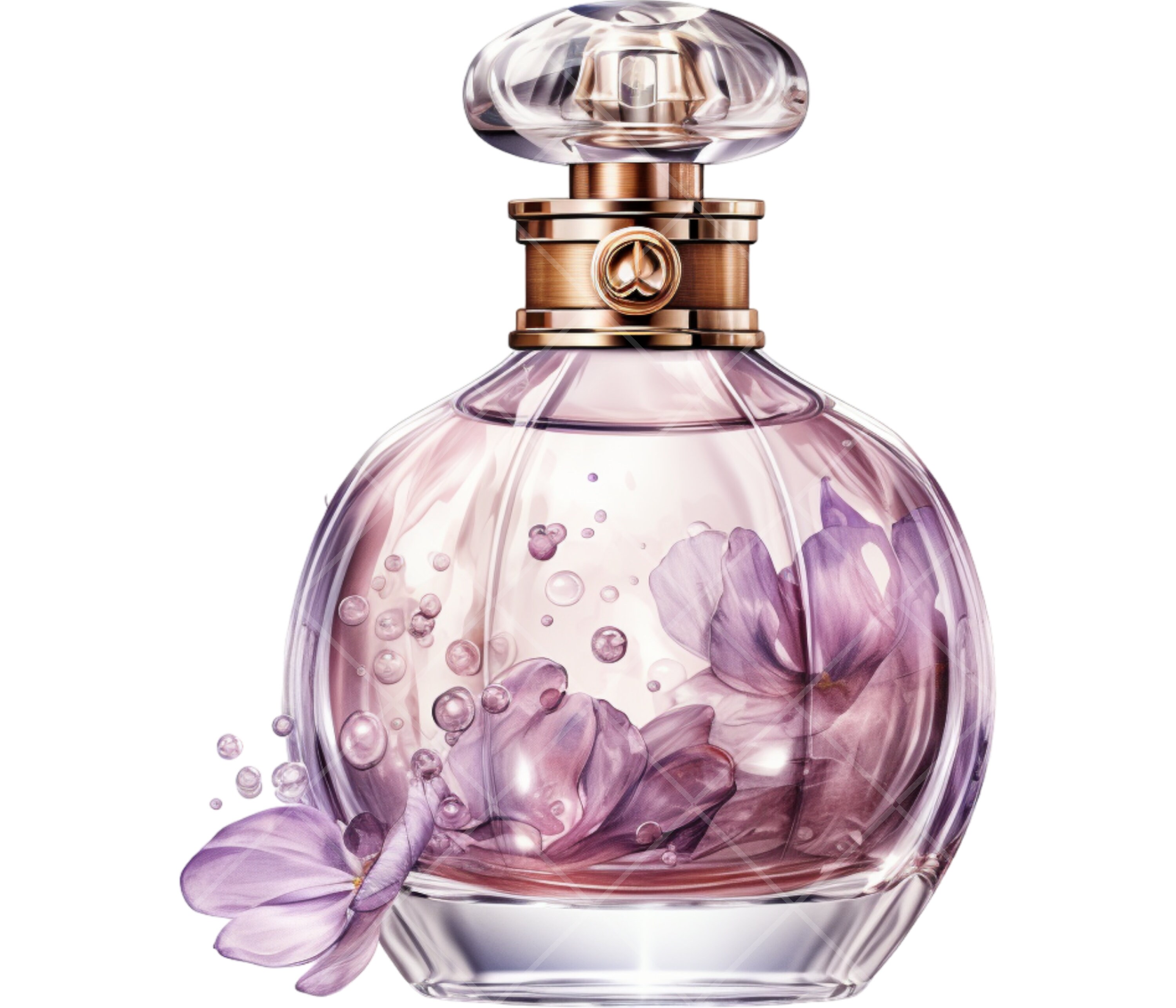 Watercolor Perfume Bottle Clipart Pack: Vintage Feminine Graphics (28 ...
