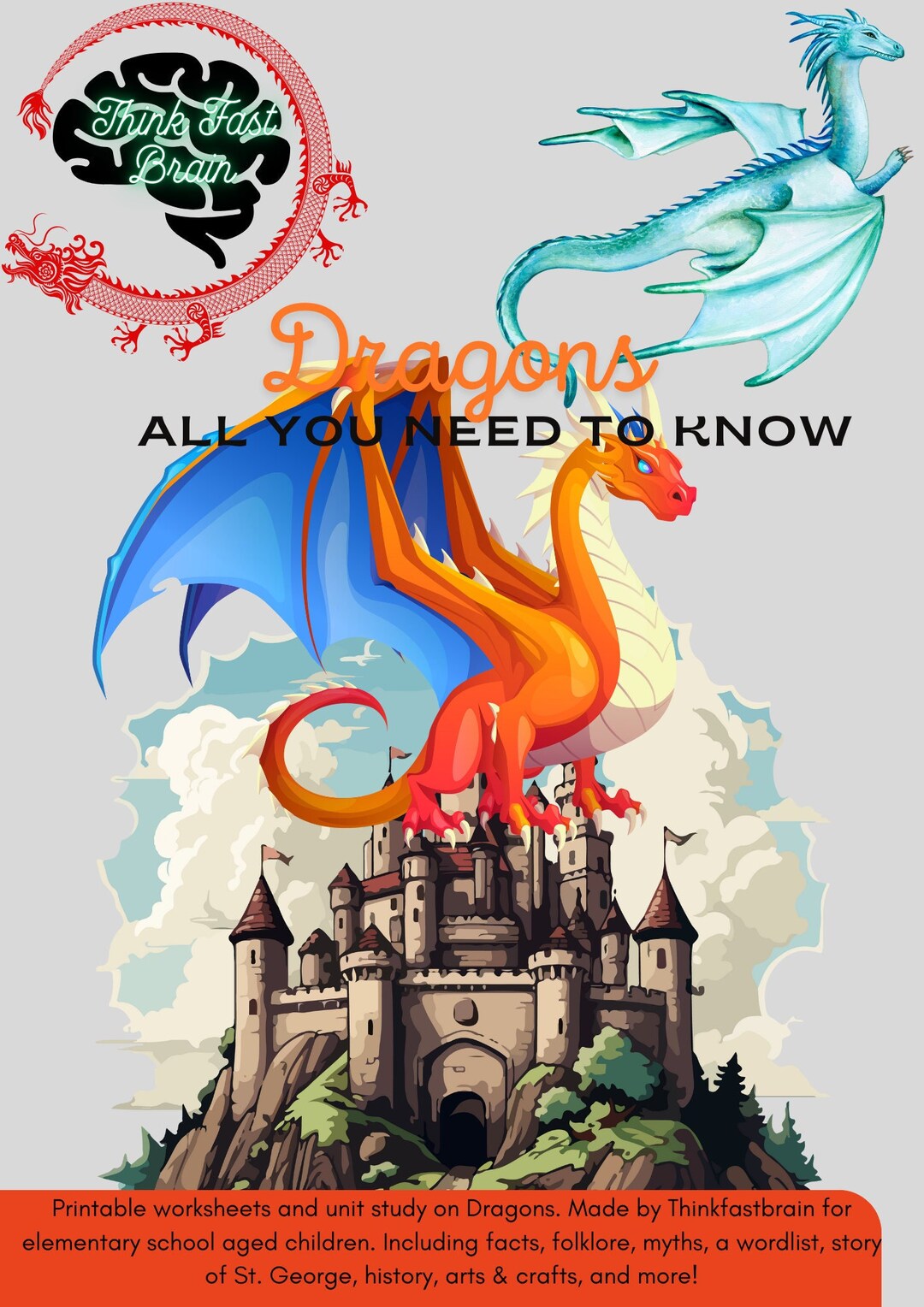 Unit Study on Dragons, Worksheets, History, Writing, Mythology, Home ...
