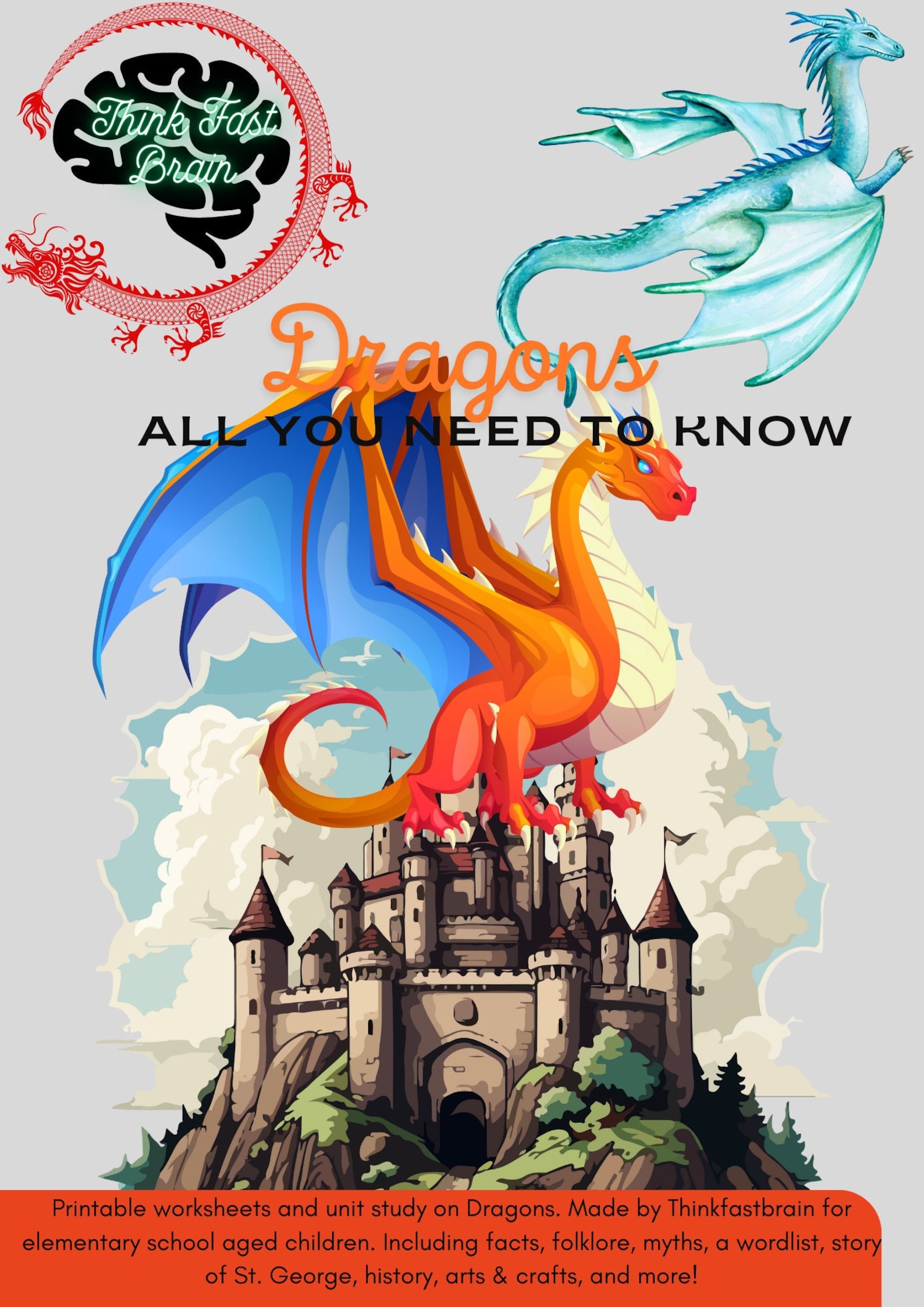 Unit Study on Dragons, Worksheets, History, Writing, Mythology, Home ...