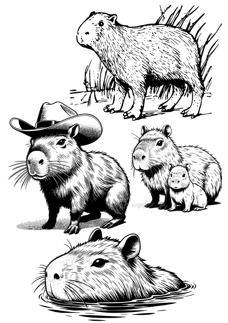Capybara Unit Study, Capybaras Worksheets, Education - Etsy