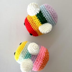 NEW Custom Crochet Rainbow Bee Amigurumi | Handmade Bee Plushie ...