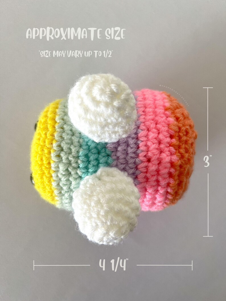 NEW Custom Crochet Rainbow Bee Amigurumi | Handmade Bee Plushie ...
