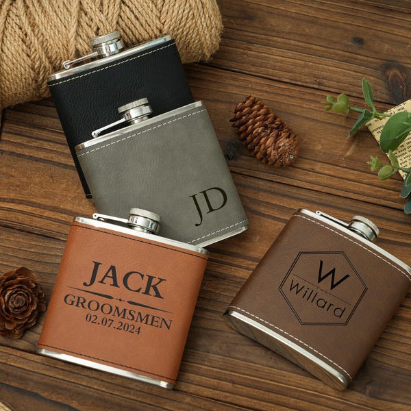 Personalized Flask - Etsy