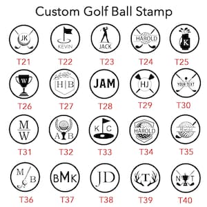 Personalized Golf Ball Stamp: Custom Logo Marker, Golfer Gift - Etsy ...