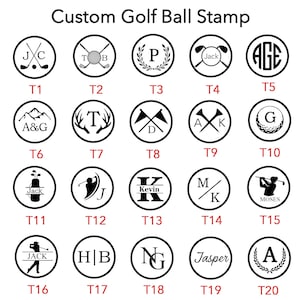 Personalized Golf Ball Stamp: Custom Logo Marker, Golfer Gift - Etsy ...