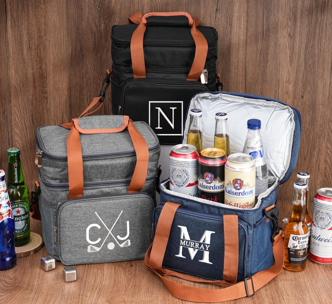 Personalized Insulated Cooler Bag: Embroidered Groomsmen Gift - Etsy