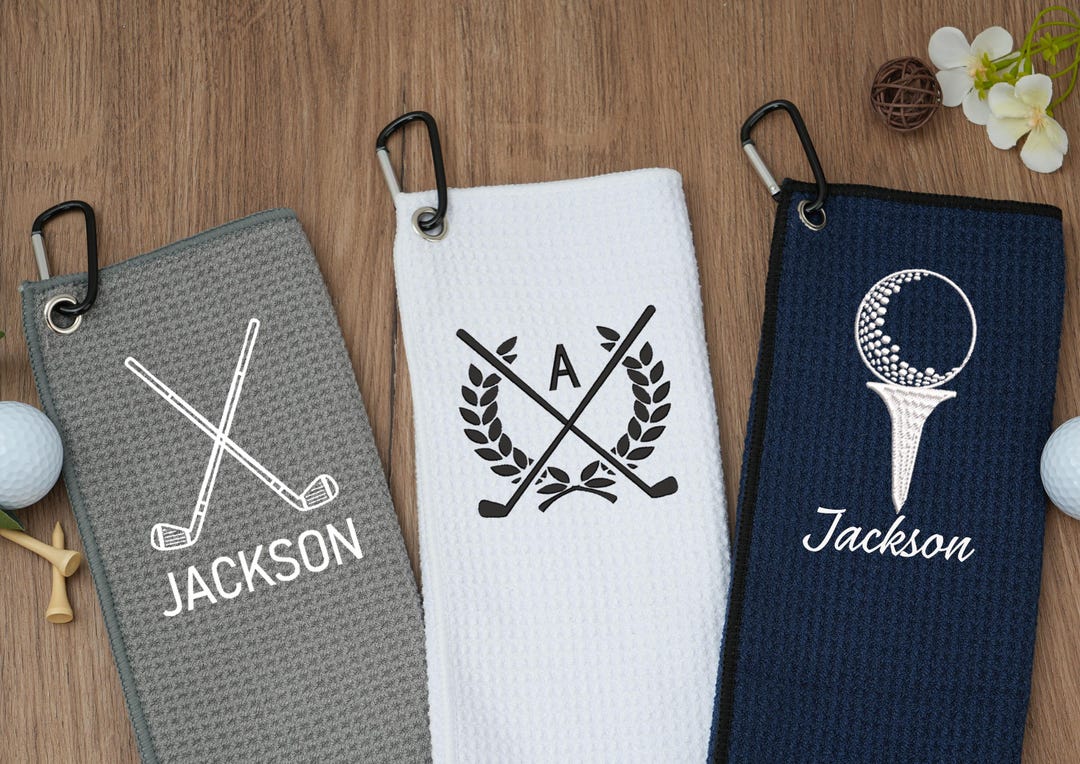 Personalized Golf Towel, Custom Monogrammed Golf Towel,gift for Him ...
