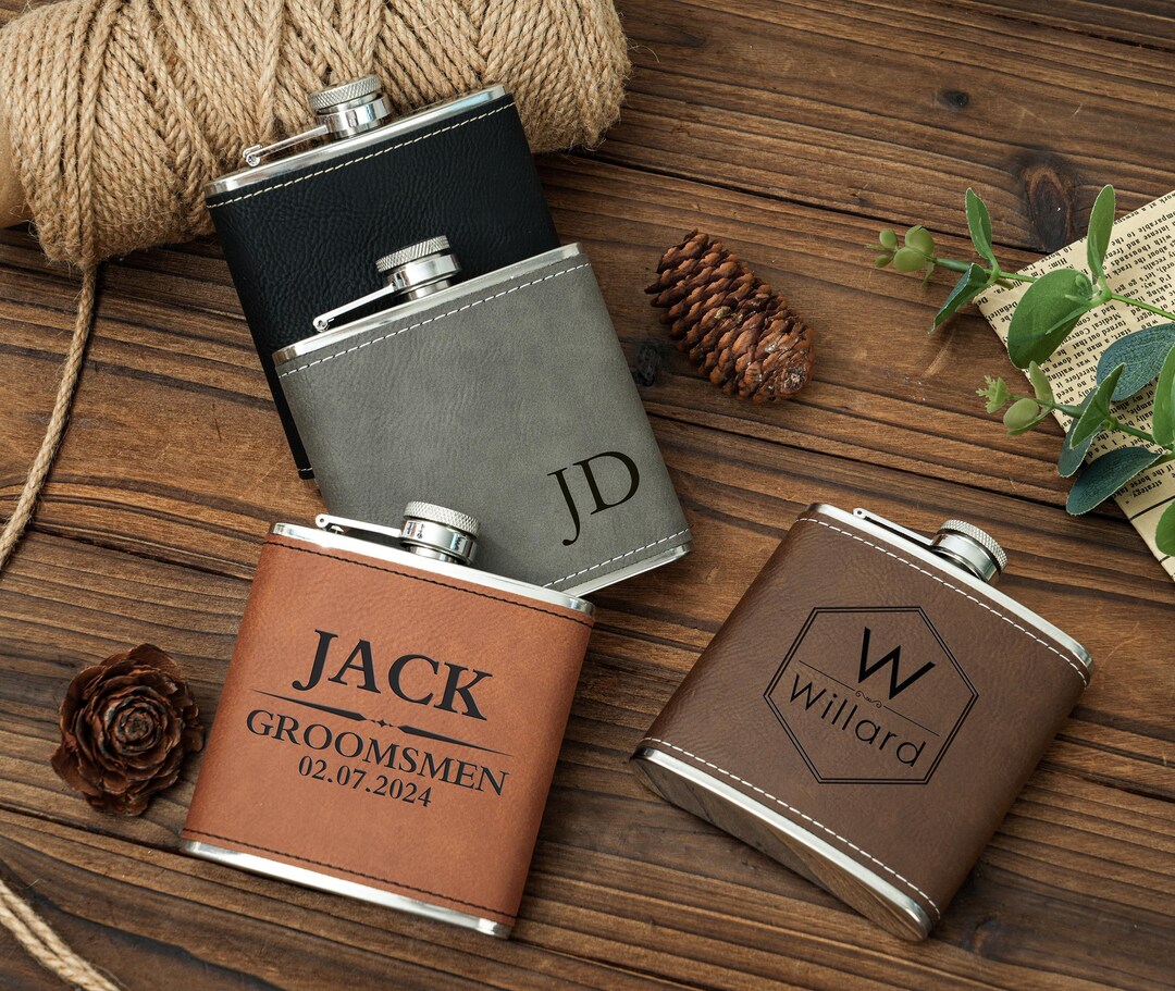 Engraved Flask,hip Flask,custom Name Engraved Best Man Gift ...