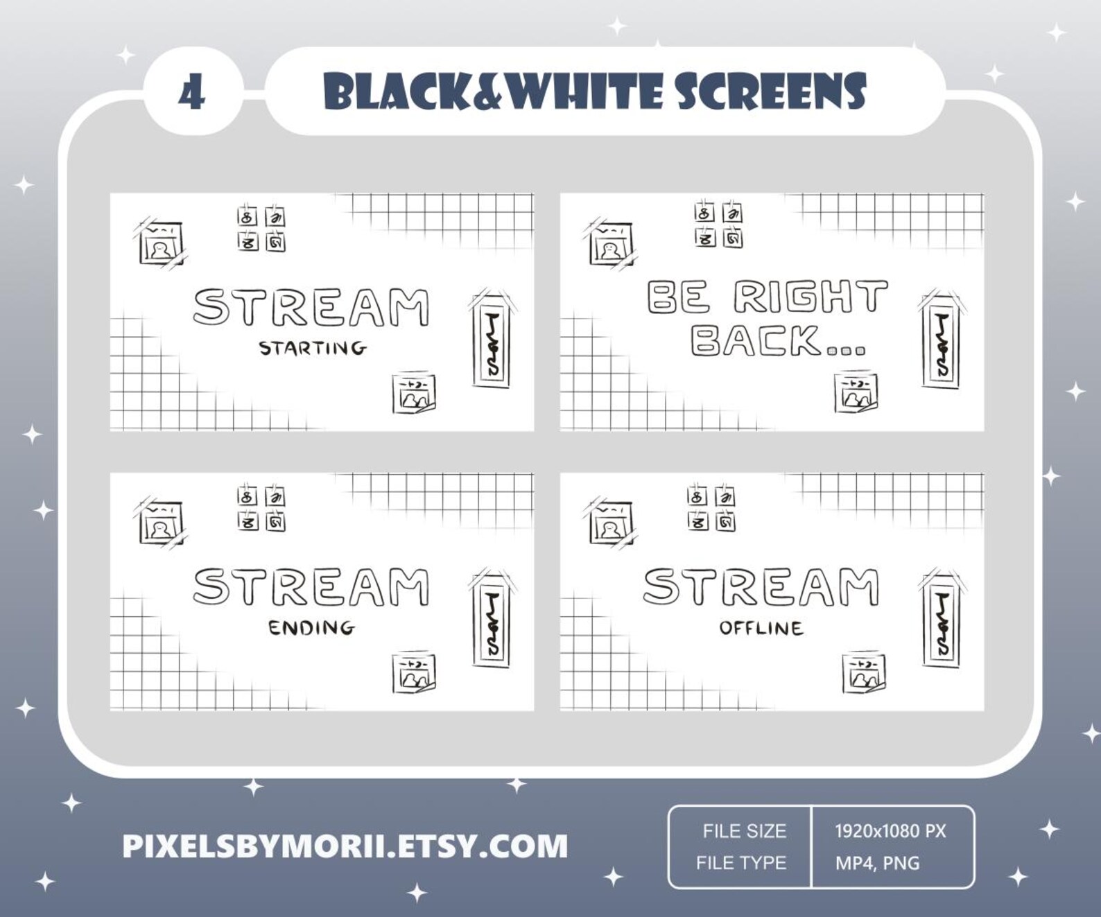 3 Animated Screens for Streaming and 4 Static Twitch Screens | Stream ...