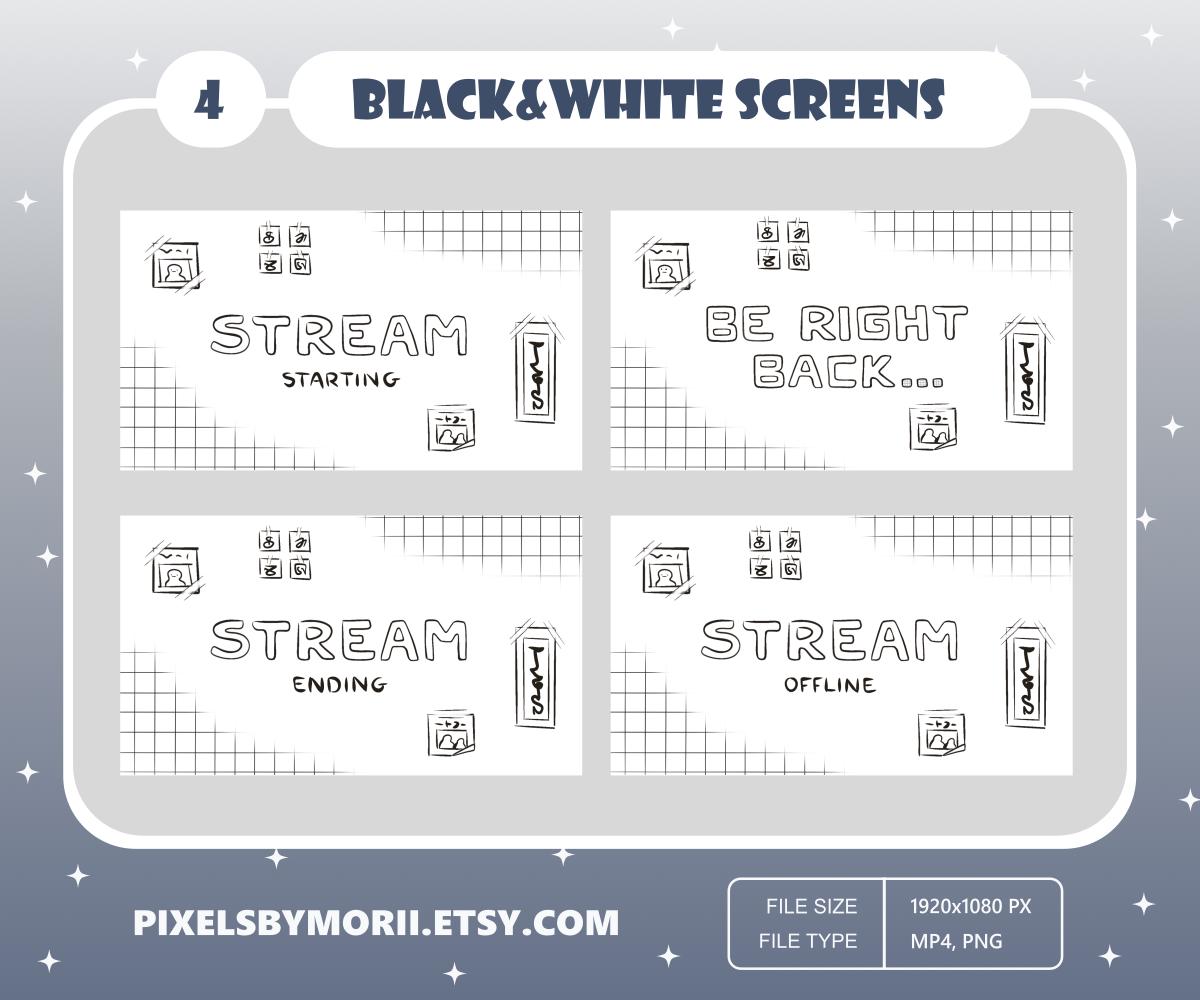 3 Animated Screens for Streaming and 4 Static Twitch Screens | Stream ...