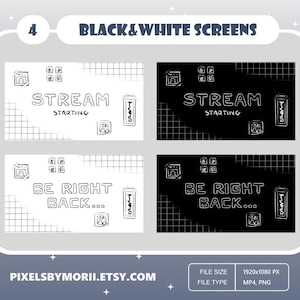 3 Animated Screens for Streaming and 4 Static Twitch Screens | Stream ...