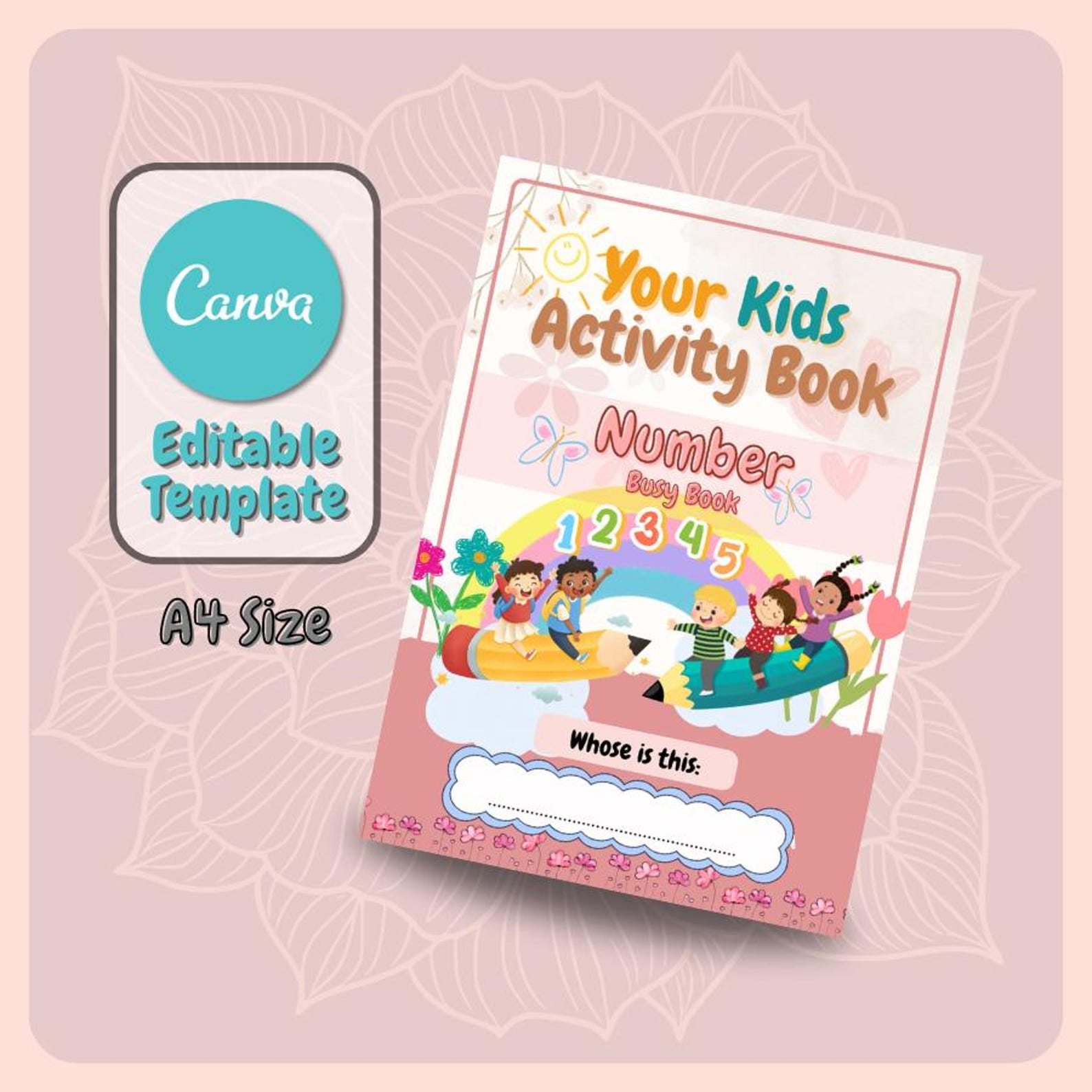 Your Kids Activity Book (number Busy Book) Mathematics, - Etsy