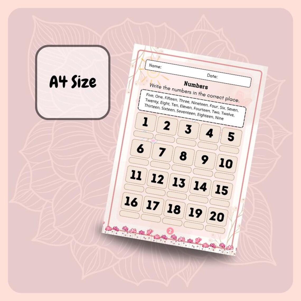 Your Kids Activity Book (number Busy Book) Mathematics, - Etsy