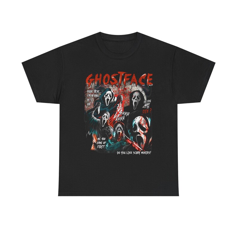 Scream Ghostface Horror Movie Character Poster Shirt, Funny Meme Movie ...