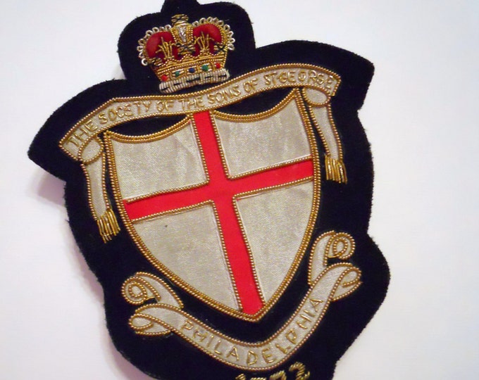 Vintage Crest Patch With Crown - Etsy