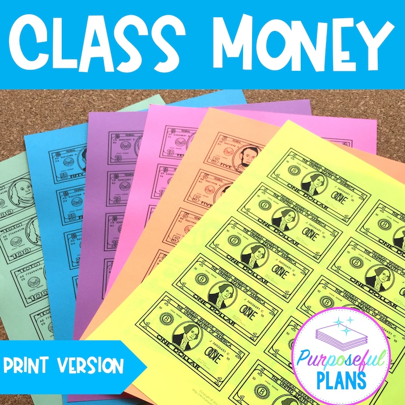 Classroom Reward Cash - Etsy