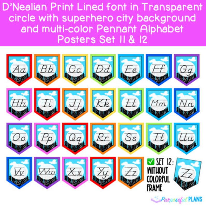 Editable Superhero City Print Alphabet Poster Cards - Classroom Decor ...