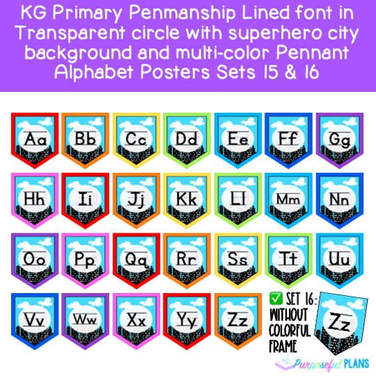 Editable Superhero City Print Alphabet Poster Cards - Classroom Decor ...
