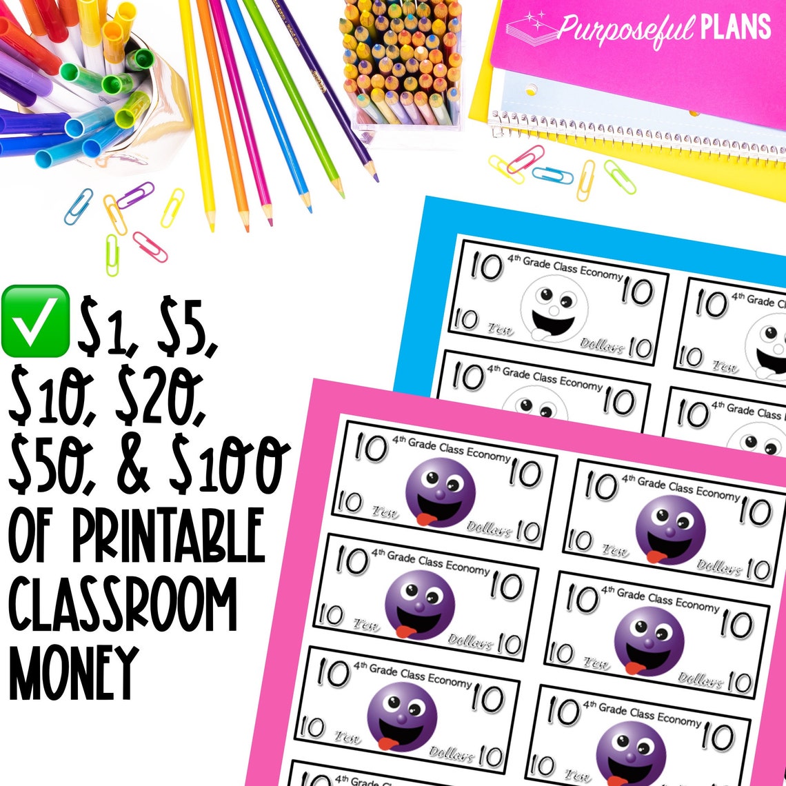 Emoji Class Money Currency Cash Classroom Economy Reward & Incentive ...