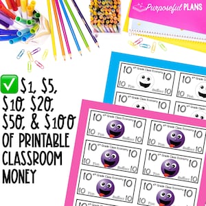 Emoji Class Money - Currency Cash - Classroom Economy Reward ...