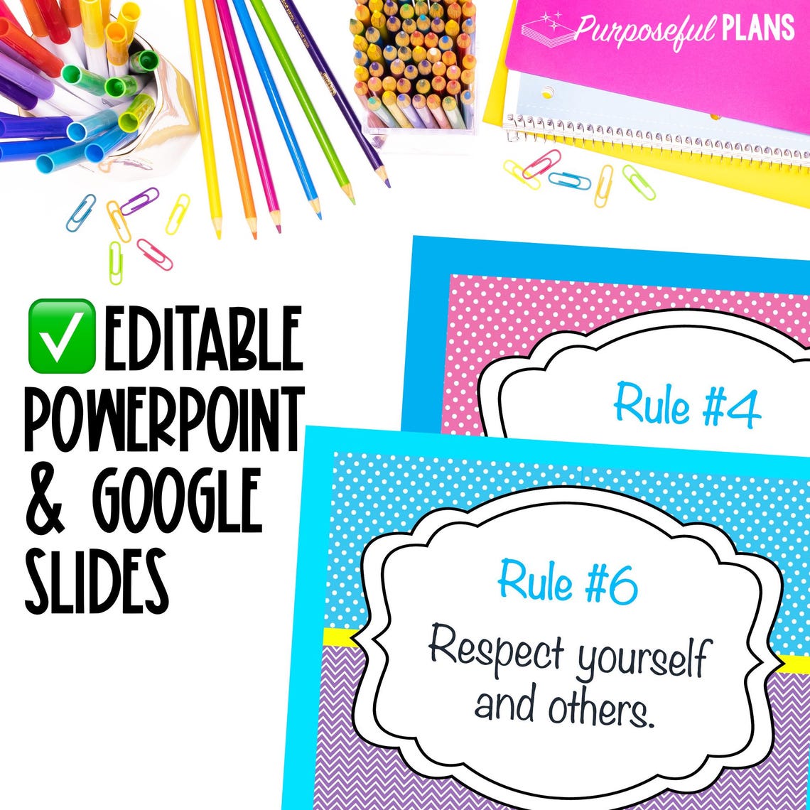 EDITABLE Students' Classroom Rules - Class Expectations Posters ...