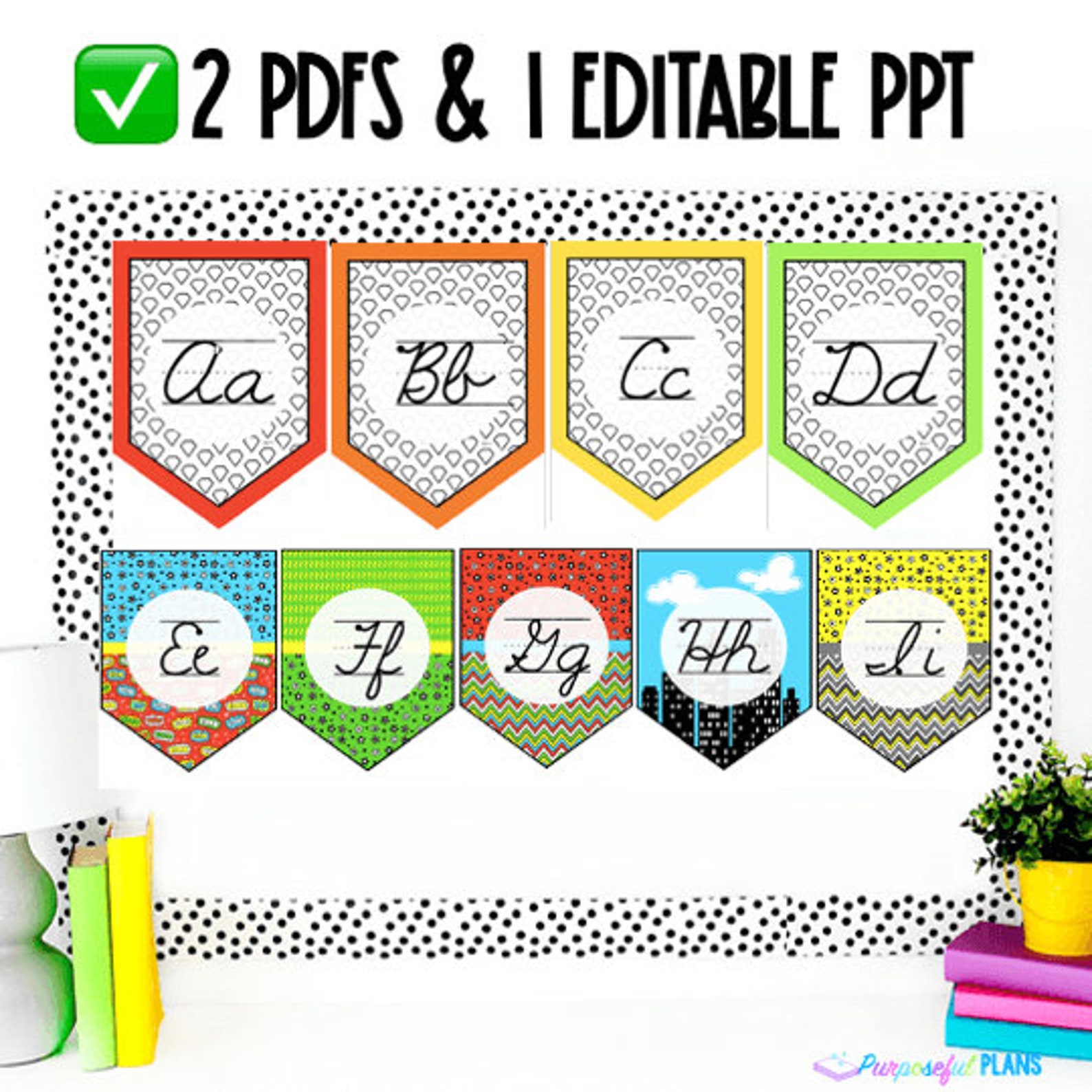 Editable Superhero Cursive Alphabet Poster Cards - Classroom Decor Wall ...