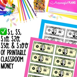 Class Money Currency - Class Cash - Classroom Economy Reward ...