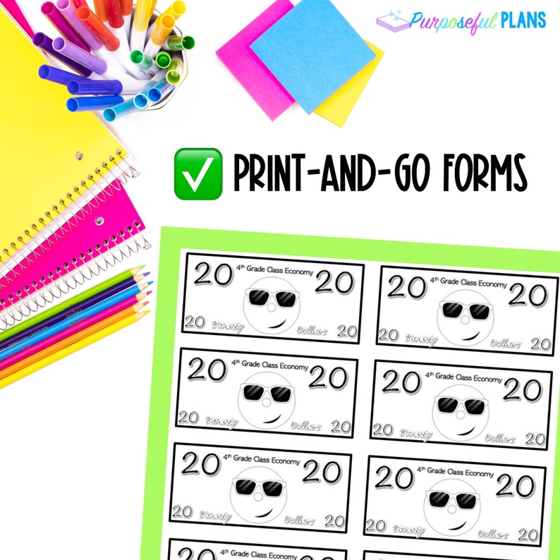 Emoji Class Money - Currency Cash - Classroom Economy Reward ...