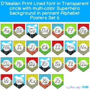 Editable Superhero Print Alphabet Poster Cards - Classroom Decor Wall ...