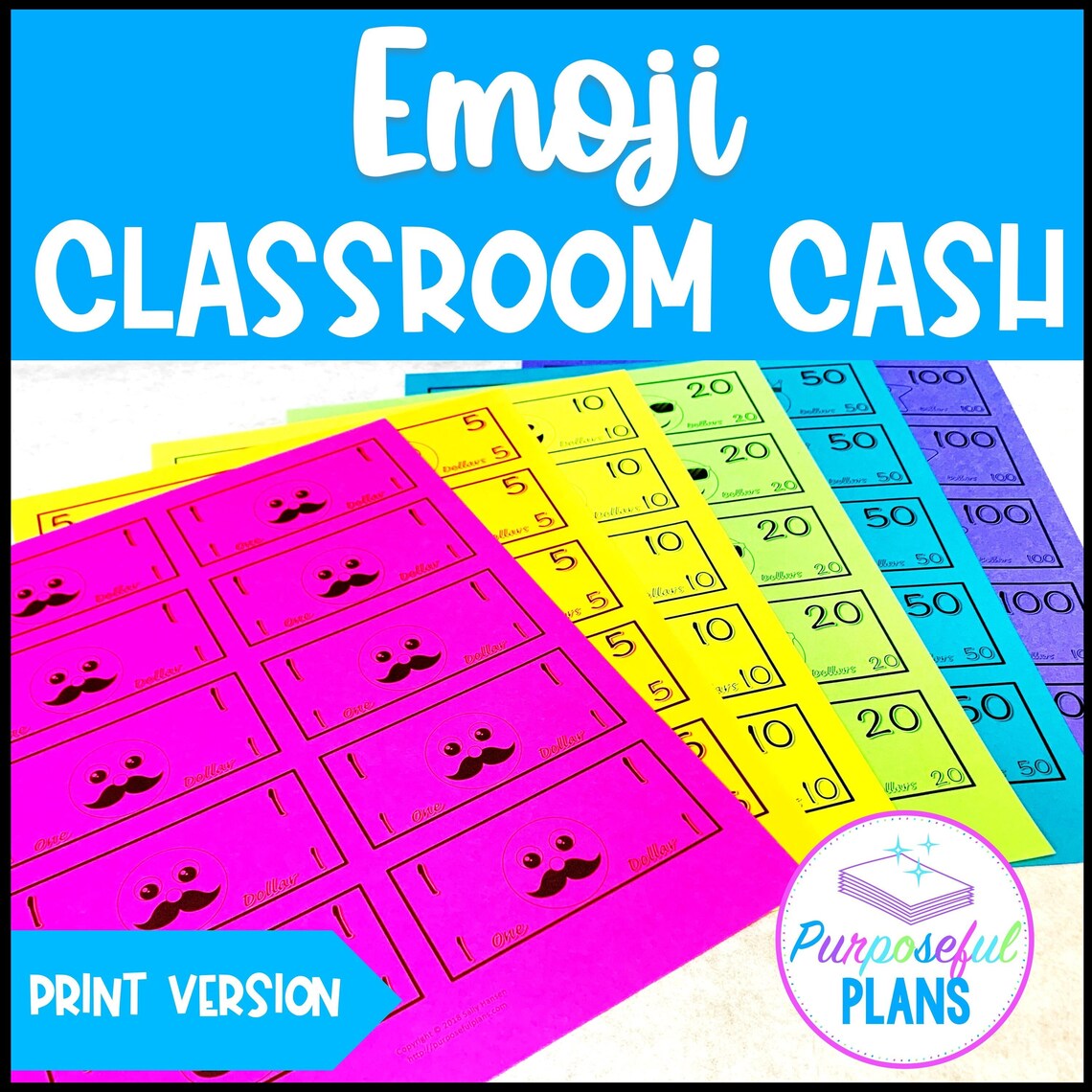 Emoji Class Money - Currency Cash - Classroom Economy Reward ...