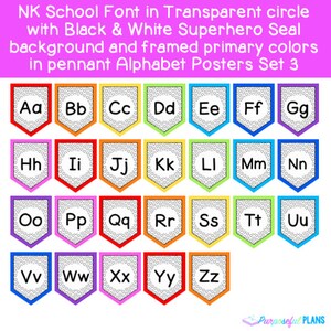 Editable Superhero Print Alphabet Poster Cards - Classroom Decor Wall ...