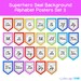 Editable Superhero Cursive Alphabet Poster Cards - Classroom Decor Wall ...