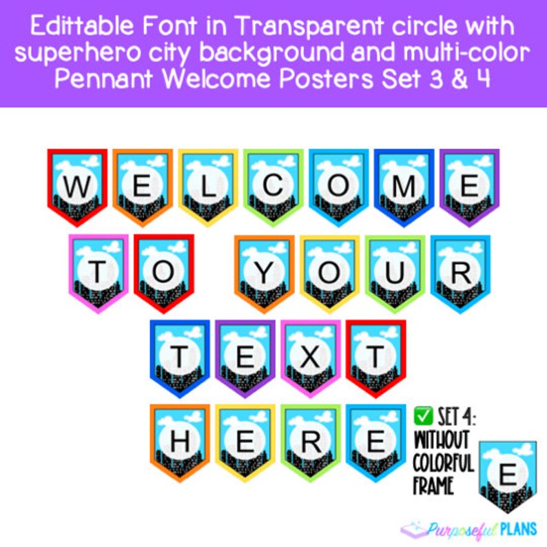 Editable Superhero Welcome Banner: Classroom Decor (printable PDF & PPT ...